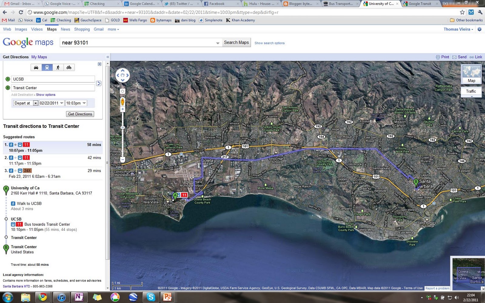bytemaps: Navigate Santa Barbara's bus system using Google maps!