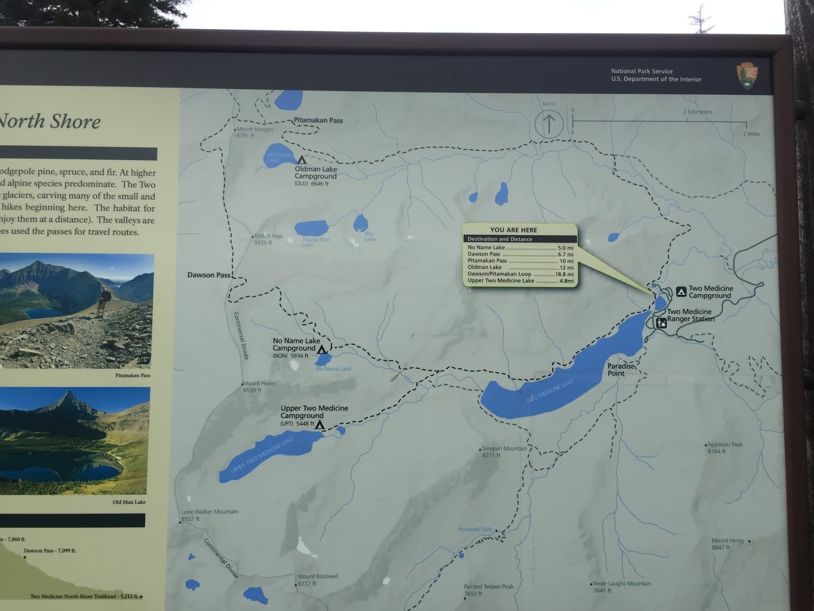 Three Hiking Sisters: Two Medicine Lake loop and Upper Two Medicine Lake
