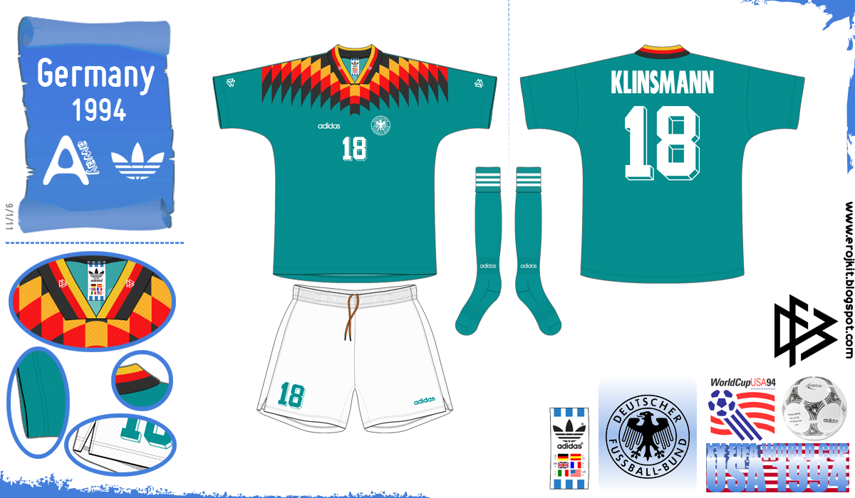 Kit Design, by eroj: 1994 Alemanha (Home e Away)
