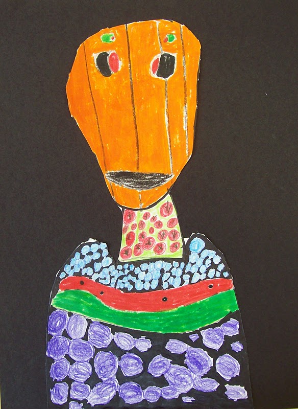 Art at Midway Middle School: Organic Self Portraits