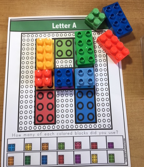 Alphabet Practice Using Legos ~ Preschool Printables