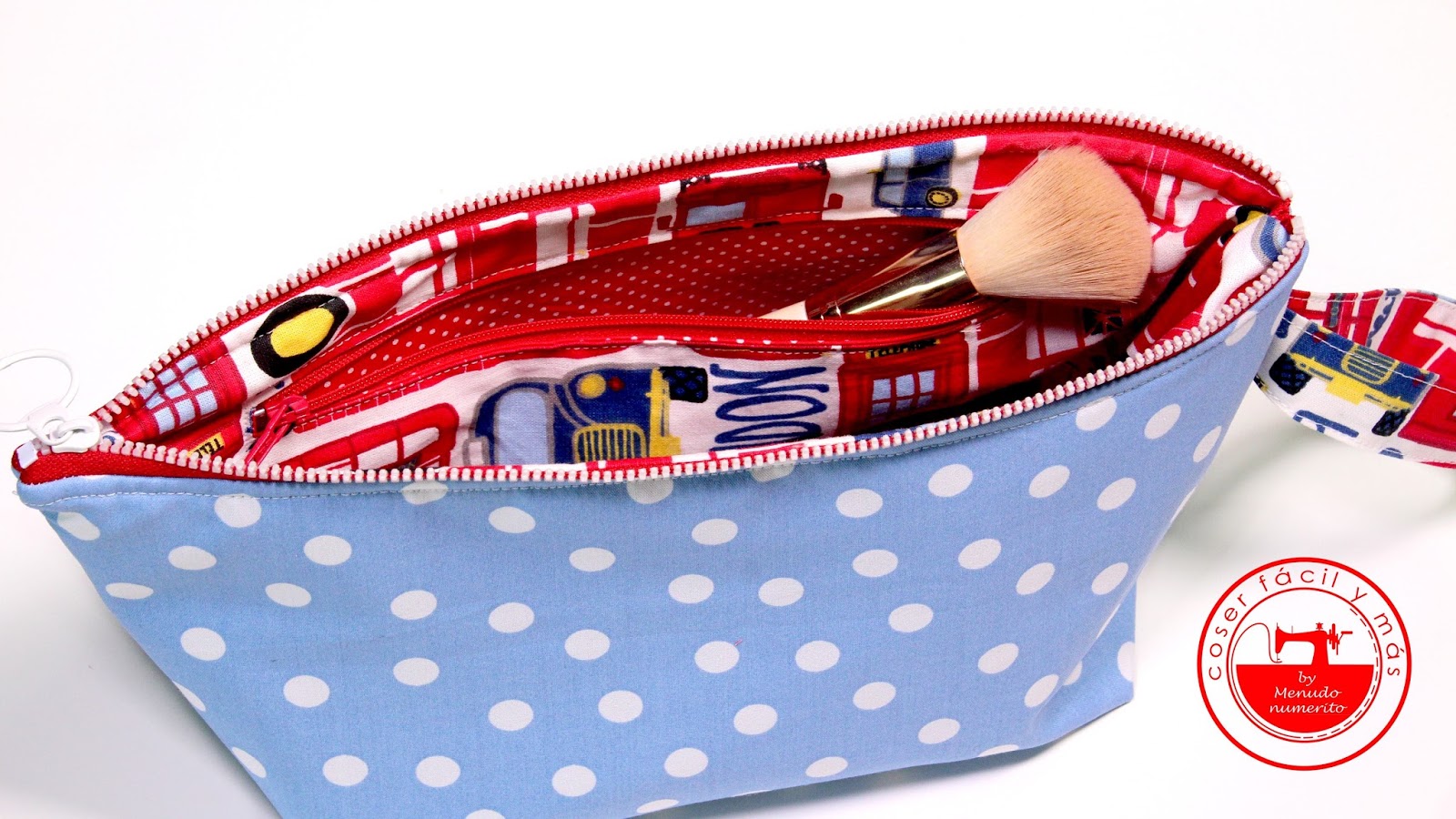 Cómo coser un neceser con bolsillo interior - El blog de Coser fácil y más by Menudo numerito
