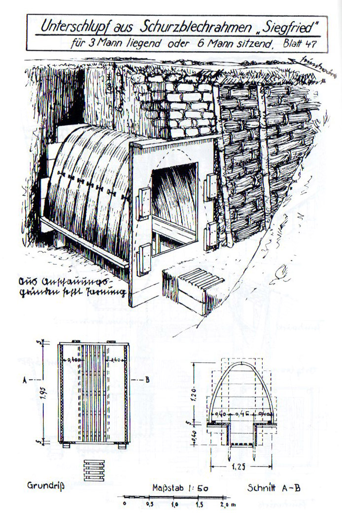 WWII German Wehrmacht trenches, shelters, field fortifications ...