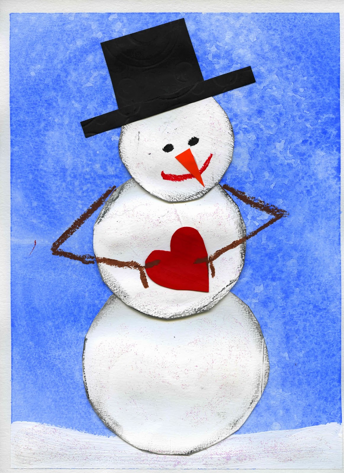 that artist woman: Valentine Snowman