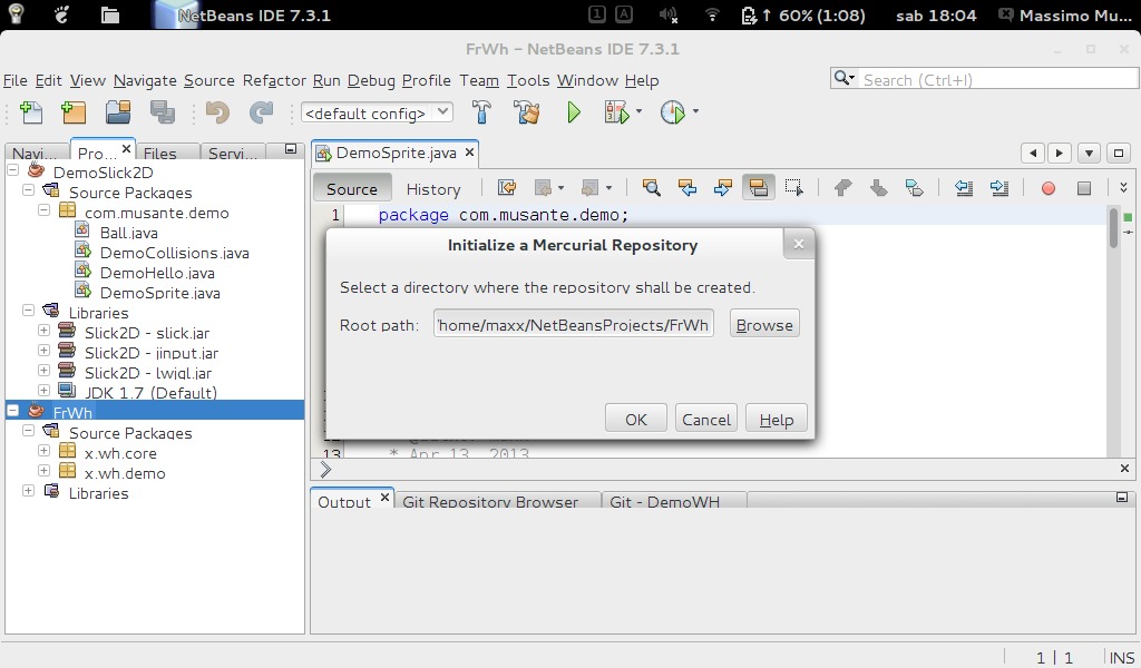 Massimos Blog Mercurial And Mercurial Server Playing With Dvcs Part 1