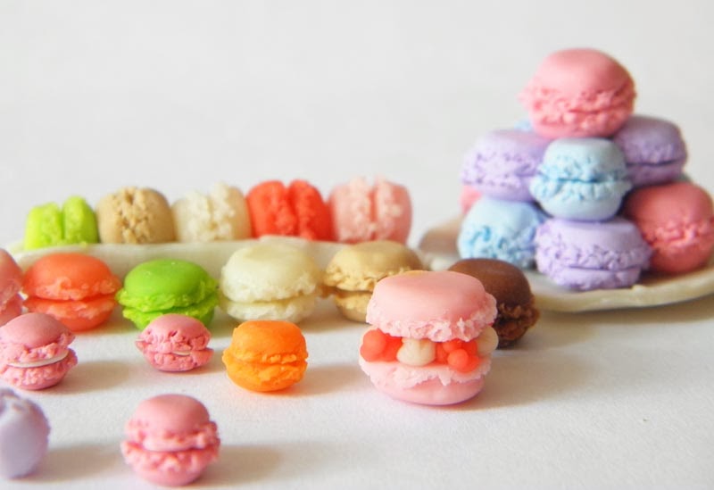 bubble pandas: polymer clay macaron tutorial