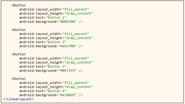 Linear Layout in Android ~ Computer Languages (clcoding)