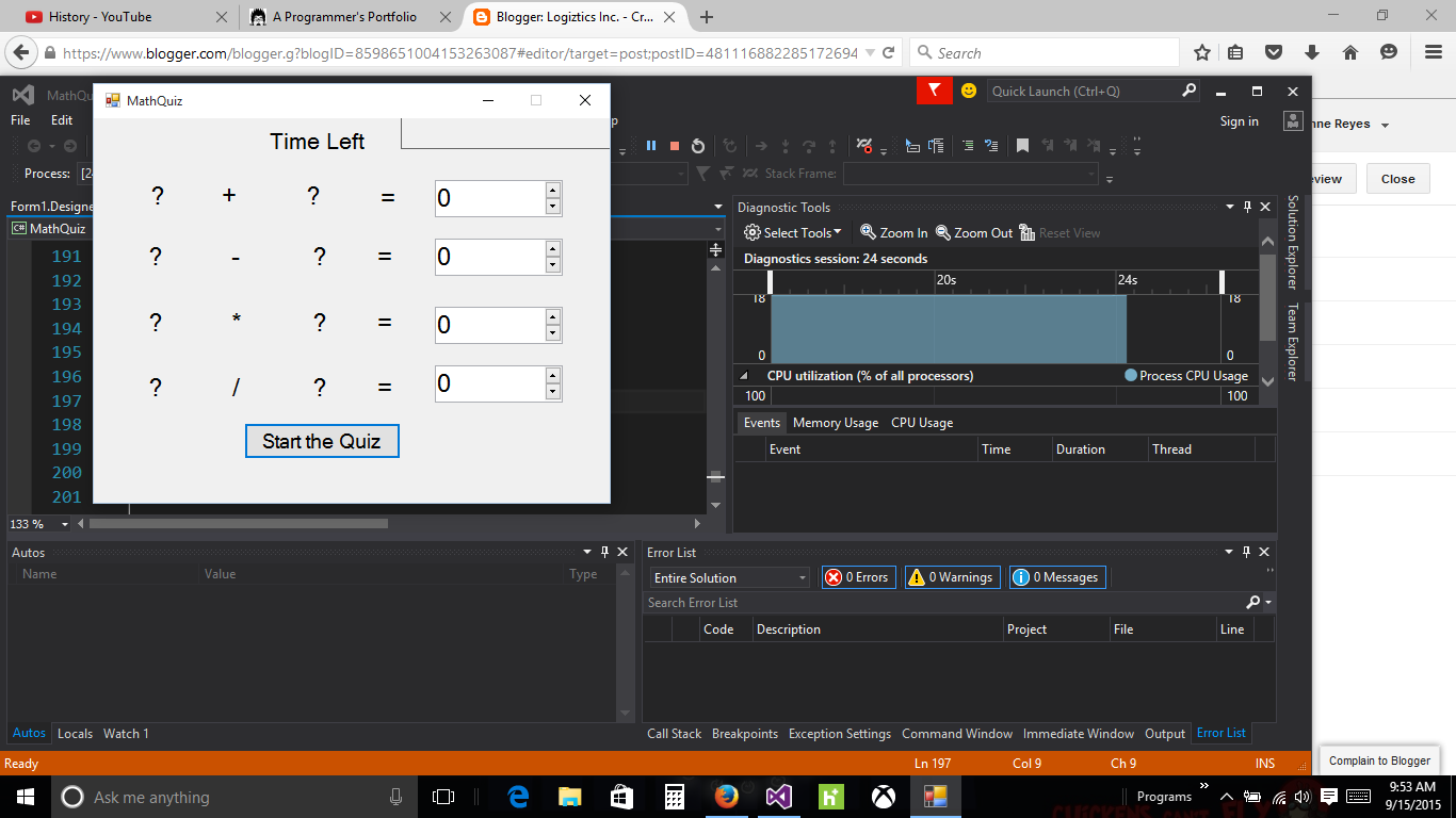 Logiztics Inc.: How to Create a Math Quiz in C#