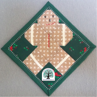 Melva Loves Scraps: Gingerbread Man Mug Rug - Tutorial
