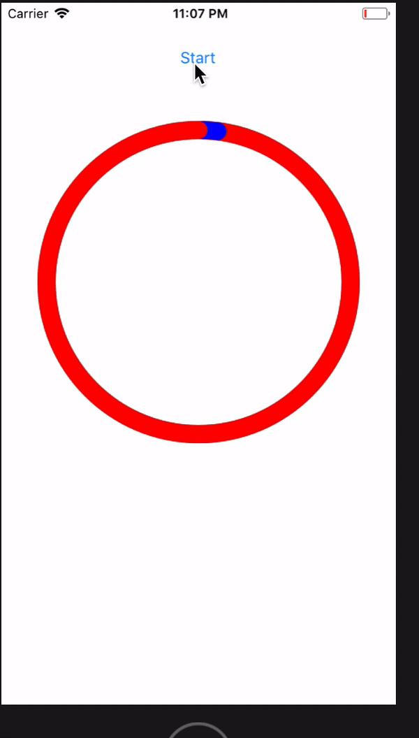 Custom Progress Ring in Xamarin iOS
