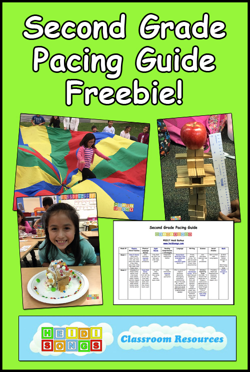 Second Grade Pacing Guide Freebie!
