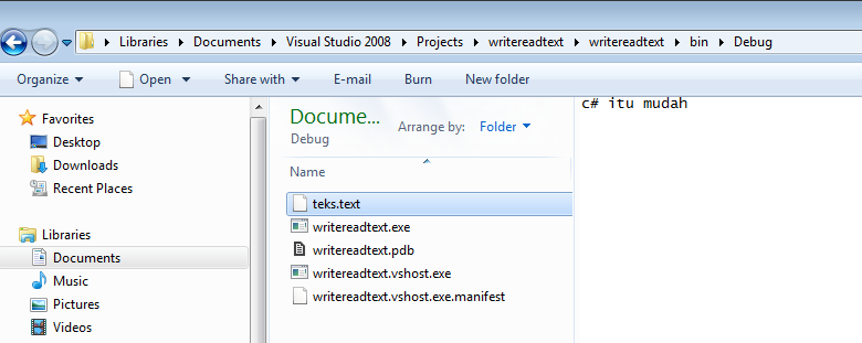 Cara menulis dan membaca file text di c# | Pemrograman C#
