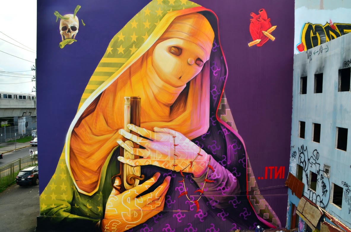 INTI New Mural For Los Muros Hablan ’13 – San Juan, Puerto Rico ...
