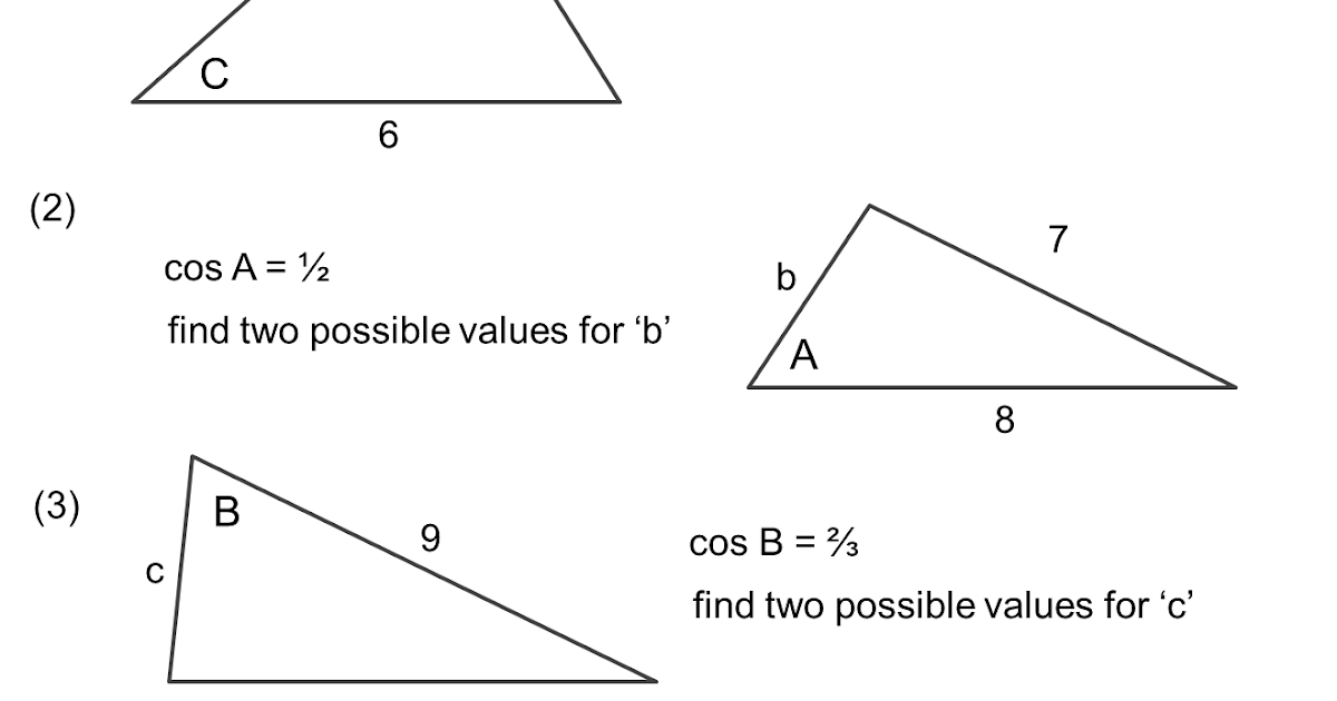 MEDIAN Don Steward mathematics teaching: cosine rule