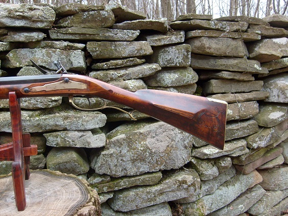 Early Virginia Style Rifle with Swivel Wood Patchbox by Nate McKenzie ...