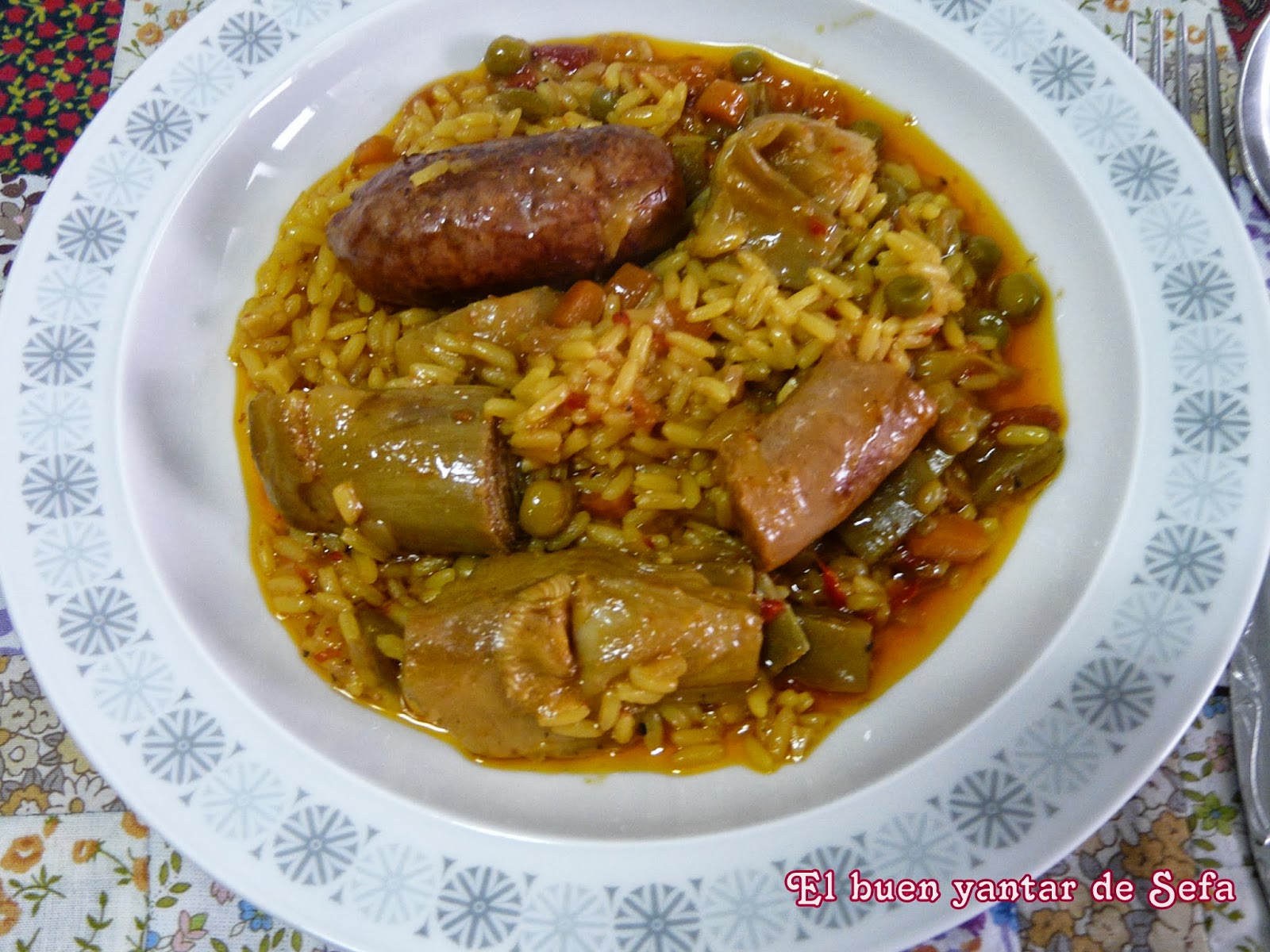 El buen yantar de Sefa: ARROZ CON LONGANIZA DE ARAGÓN
