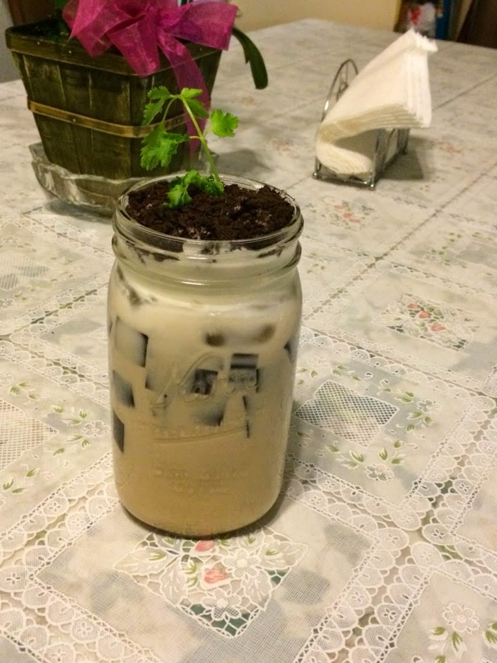 HOW TO MAKE POTTED GREEN TEA MILK TEA WITH SEA CREAM