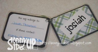 Sonny-Side Up: MOPS Craft- ID Tags