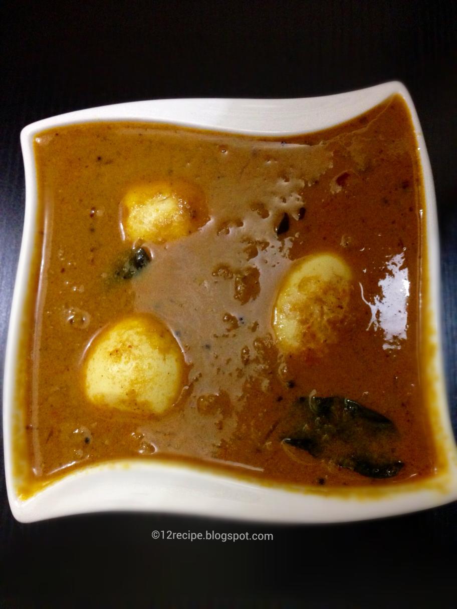 Chettinad Egg Curry - Recipe Book