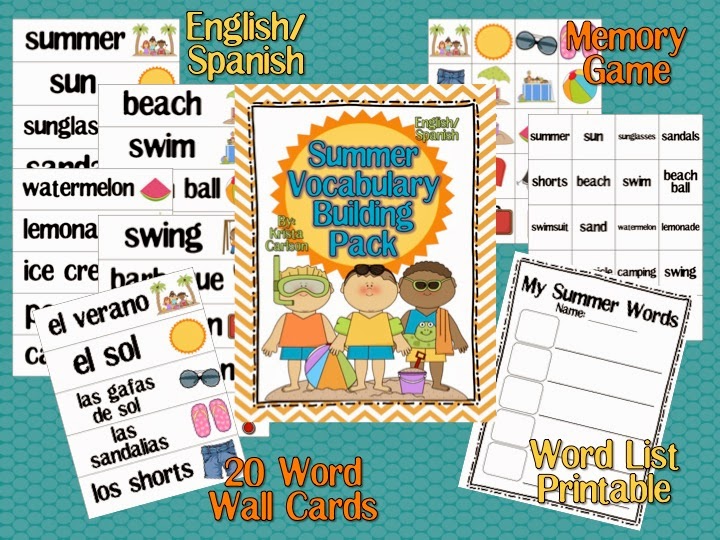 The Second Grade Superkids: Summer Vocabulary Building Pack