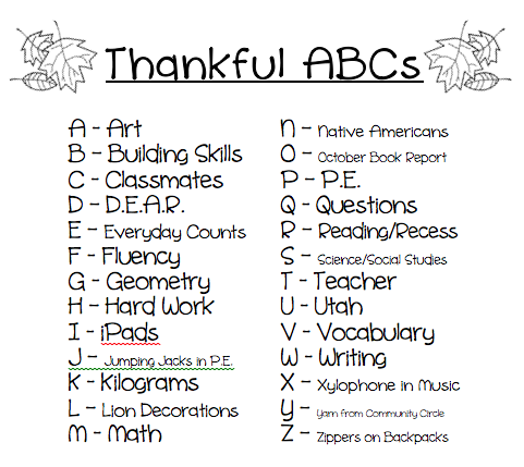 From Teachers to Mommies: Expressing Gratitude