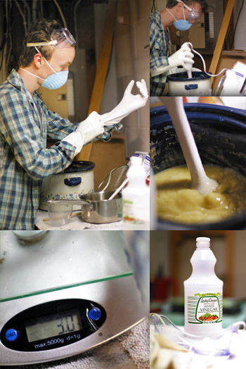 Caution Caustic Flesh Burning Chemical In Use For Making My Soap