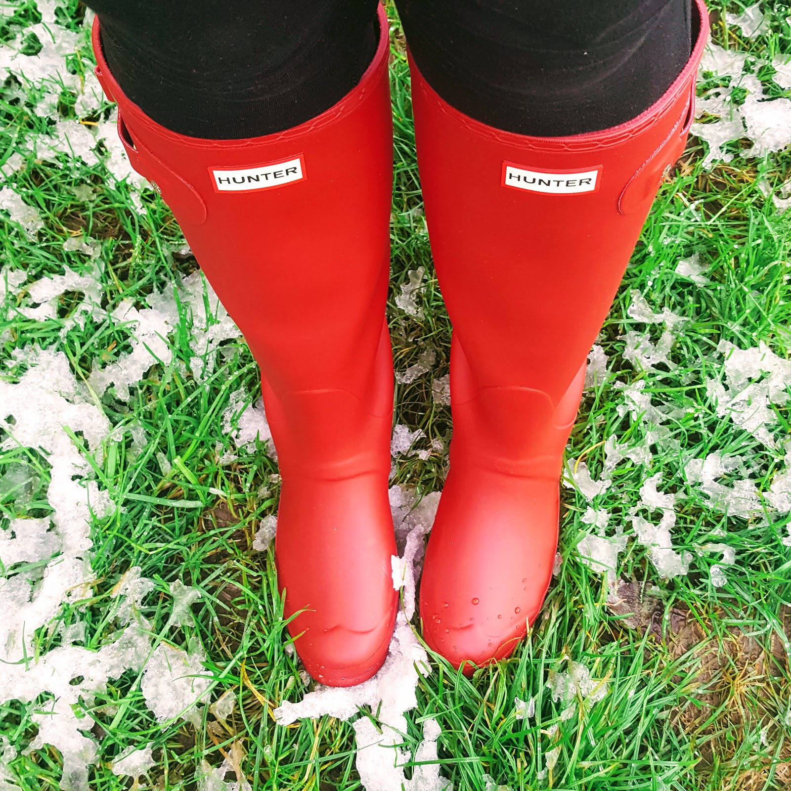 Red Wellies: (Welcome To The) Hunter Wellies - Claire Justine
