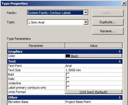 RevitCat: Revit contour label orientation