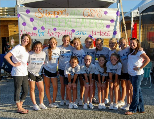 Gulf Shores Middle School Cheerleaders!