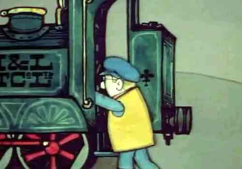 Ivor the Engine Jones the Steam and Welsh dragon Cartoon