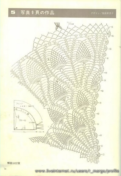 Tina's handicraft : 72 charts for crochet shawl