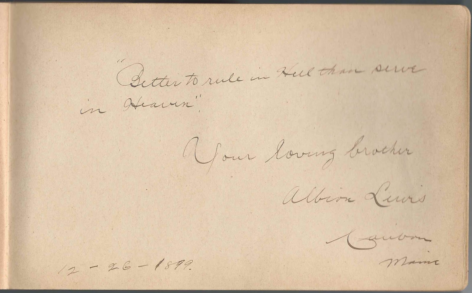 Heirlooms Reunited: Autograph Album Given in 1896 to Harry Lewis of ...