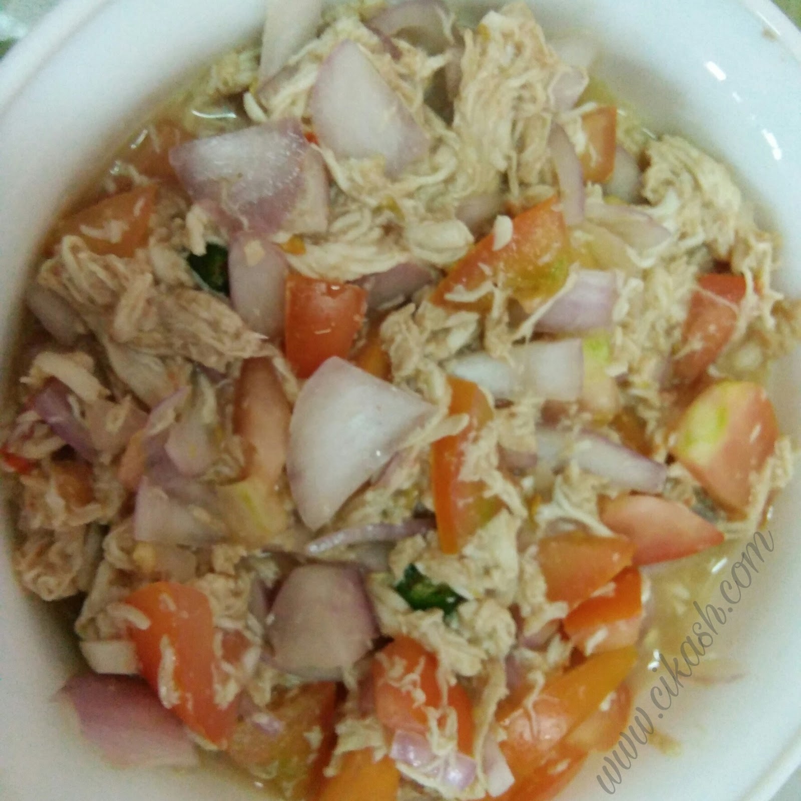 Resepi Kerabu Ayam Tomato