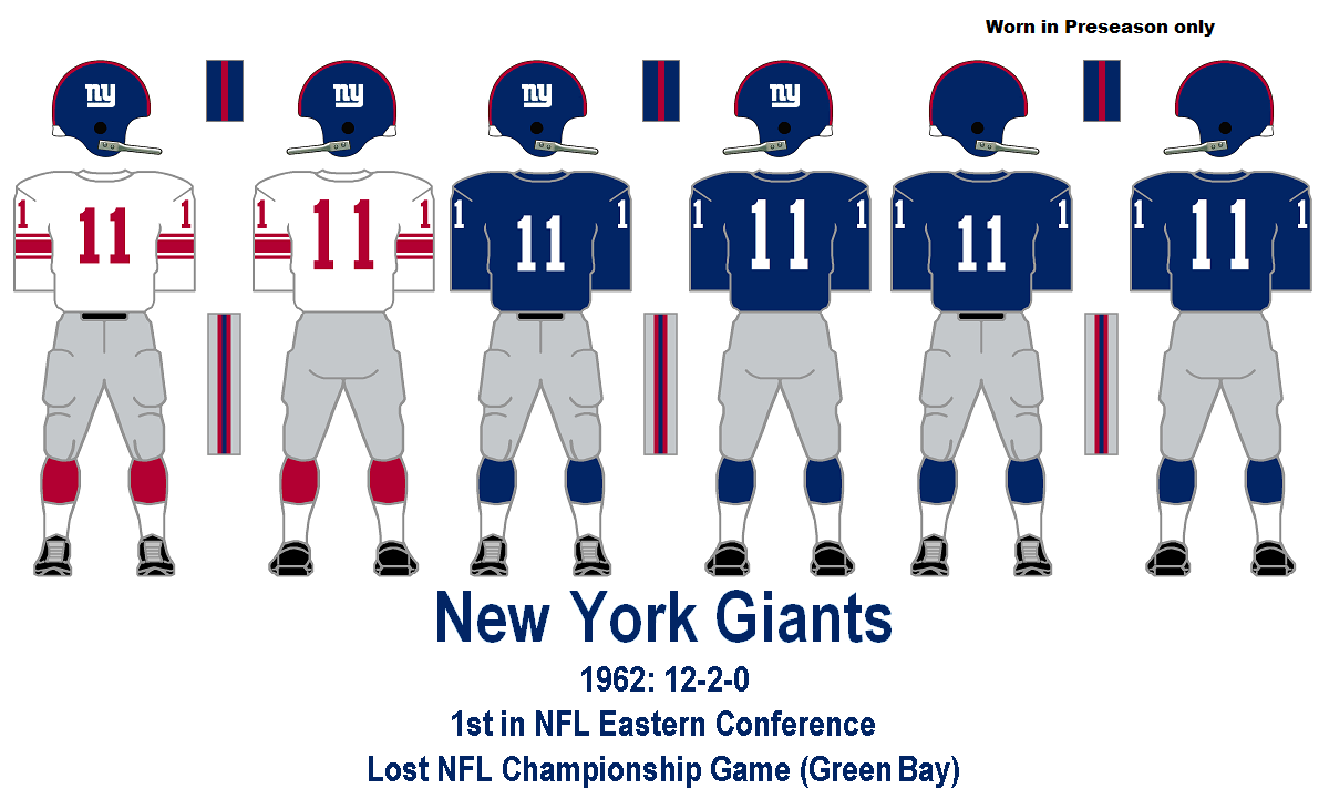 Bill's Update Blog: 1962 New York Giants