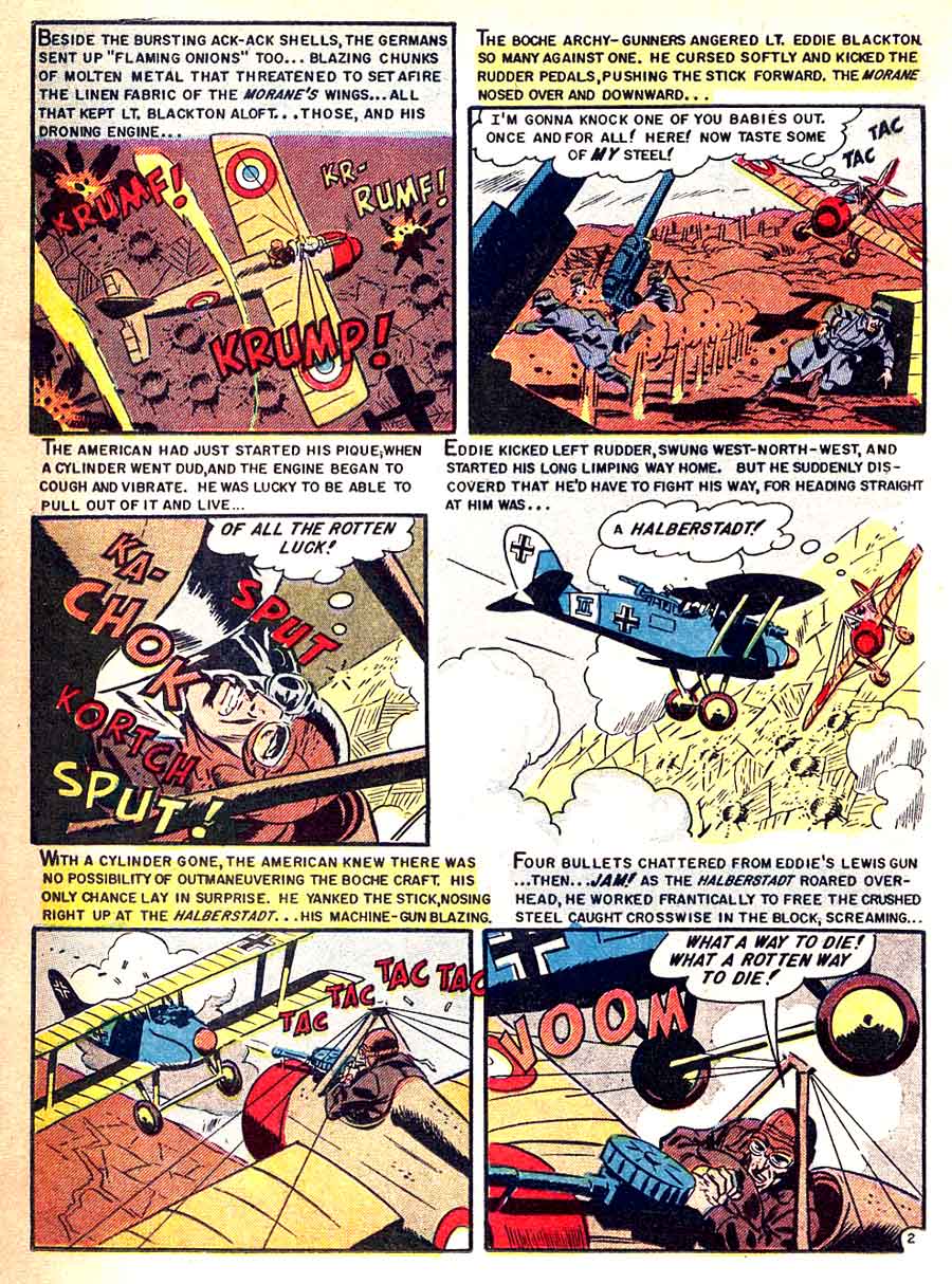 Aces High #2 - Wally Wood art - Pencil Ink