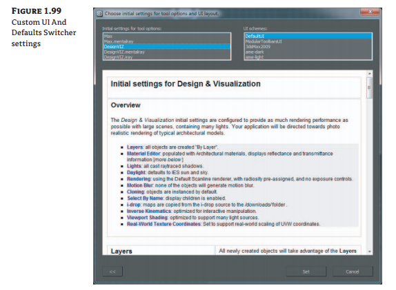 ICD Computer Center: Custom UI and Default Switcher in 3Ds Max