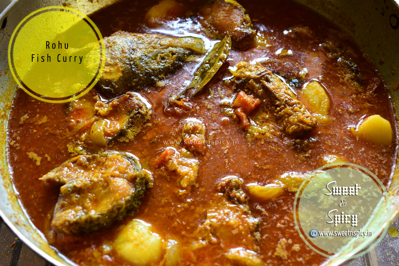 Odia Style Rohi Fish Curry (Rohi Macha Tarkari) | Sweet n Spicy