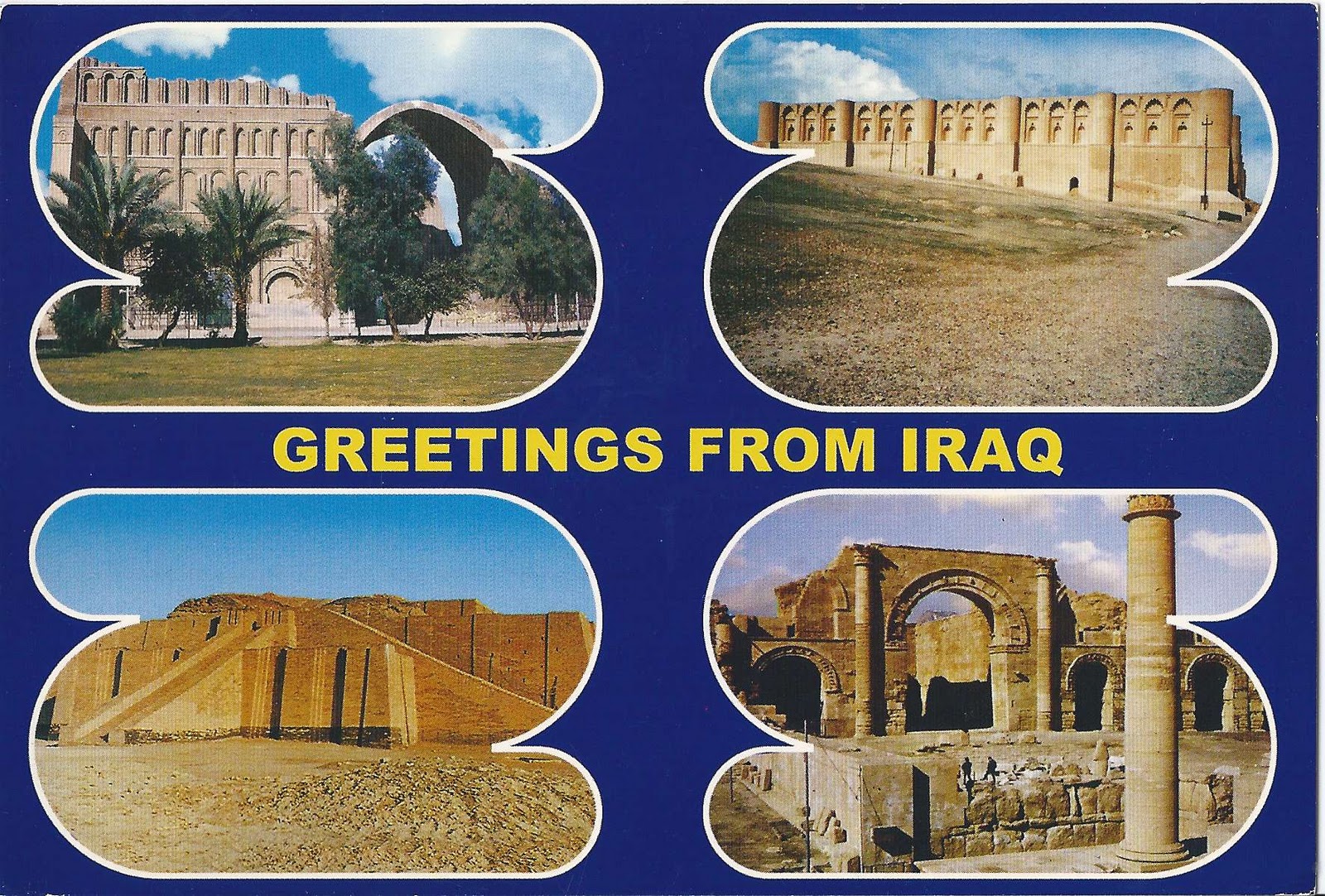 A Journey of Postcards: A postcard from Iraq: ancient ruins of Hatra