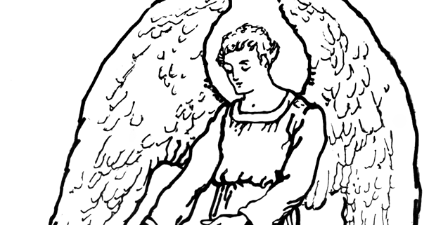 A Guardian Angel Coloring Page | Color The Bible