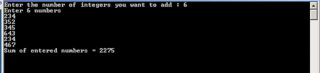 C Programming Tutorials Wap To Add N Numbers