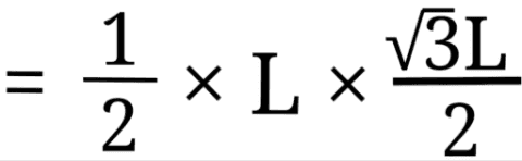 Equilateral triangle (sambaahu tribhuj) ka area formula proof in hindi ...