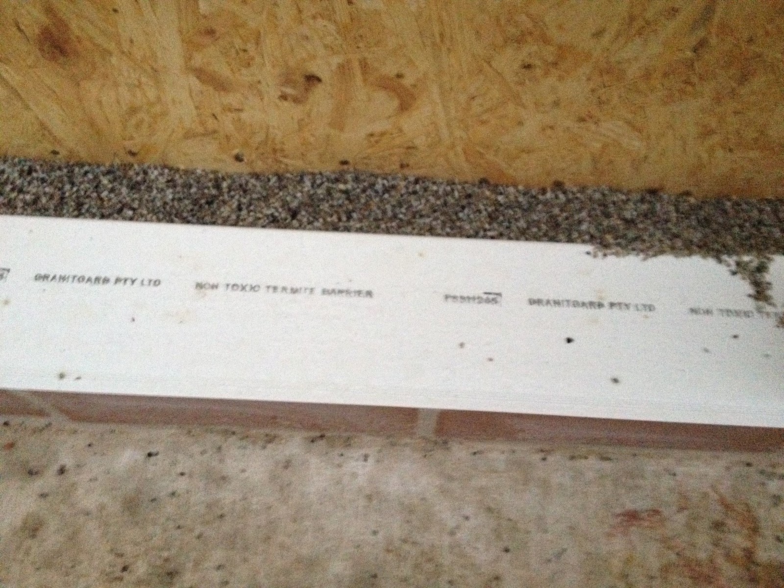 New Lindfield House: Termite protection installed, some plumbing