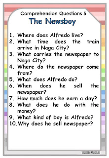 Teacher Fun Files: English Stories with Reading Comprehension Questions