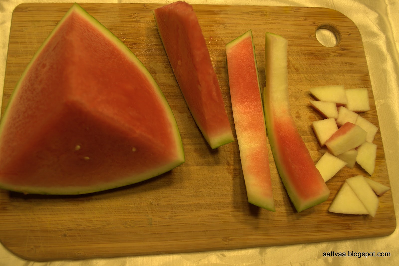 Sattvaa: Watermelon rind dose(a) - convert the throw aways into tasty ...