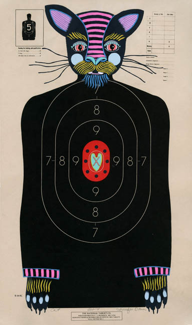 Jennifer Davis Art: Custom Hand-Painted Paper Shooting Targets