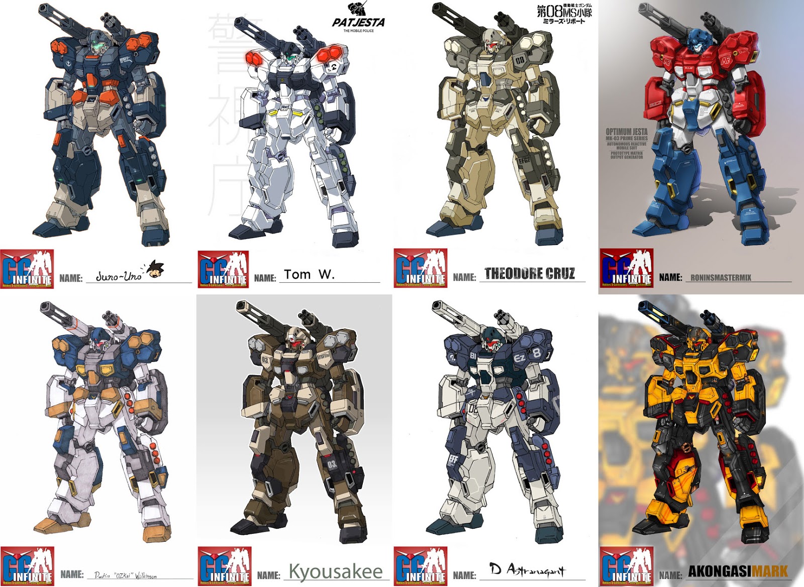 GUNDAM GUY: GG INFINITE MARCH COLOR SCHEME CONTEST - ALL CATEGORIES ...