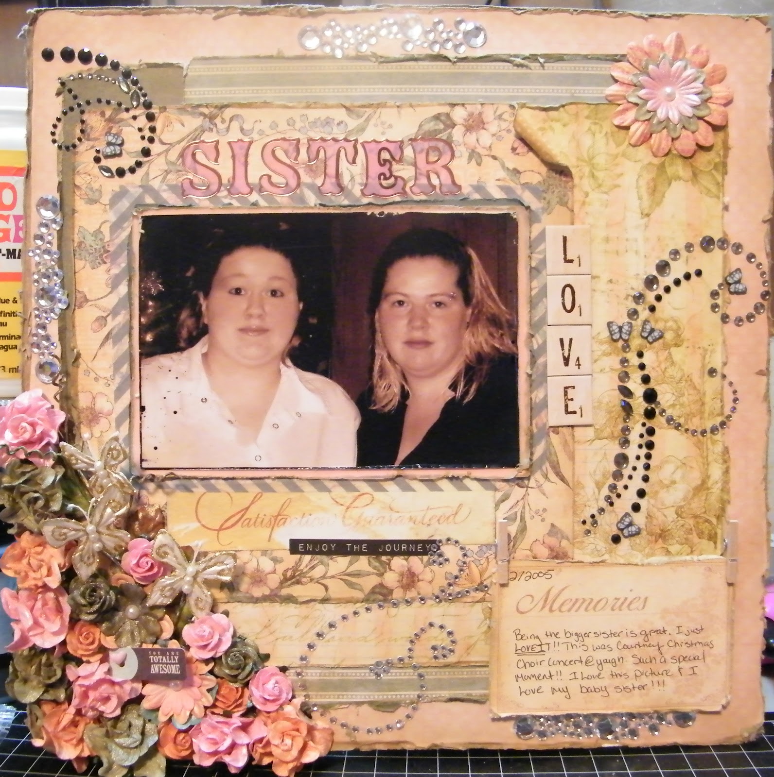 Crystal's Creative Spot: Sister love layout