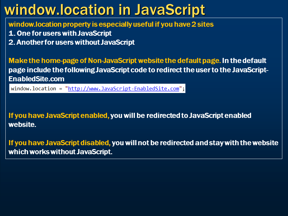 Sql Server Net And C Video Tutorial Windowlocation In Javascript