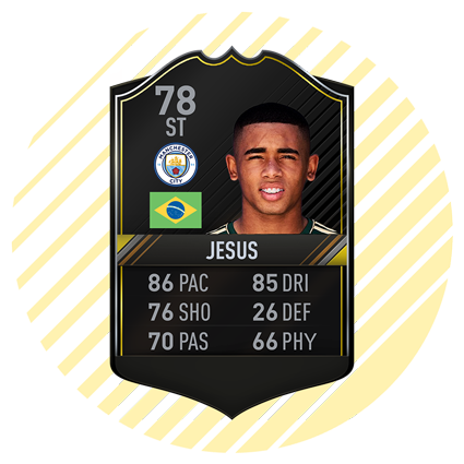 Gabriel Jesus chegou ao Ultimate Team, mas a carta não agradou todo ...