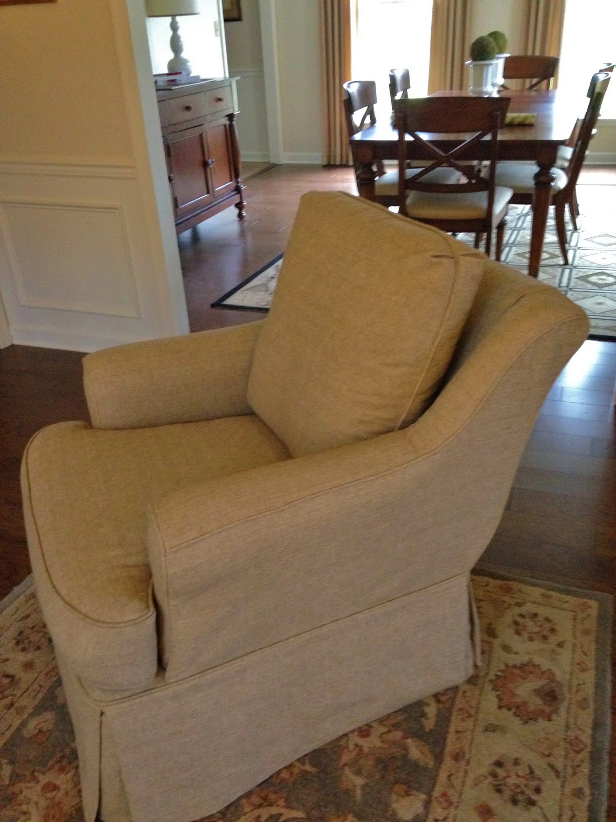Pam Morris Sews: Linen Club Chair